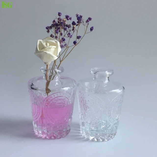 Fancy Reed Diffuser Rattan Stick Sola Flower 50ml 80ml Glass Aroma Reed ...