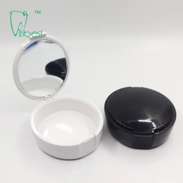 Tribest Dental Orthodontic Retainer Case Denture Box With Mirror - Buy ...