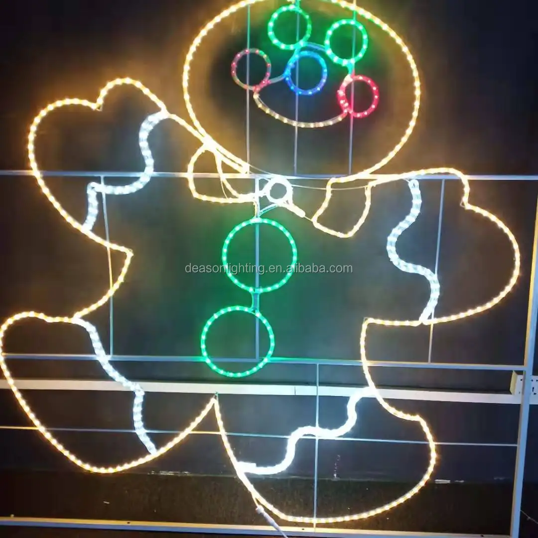 Animated Gingerbread Man - Outdoor Christmas Decorations