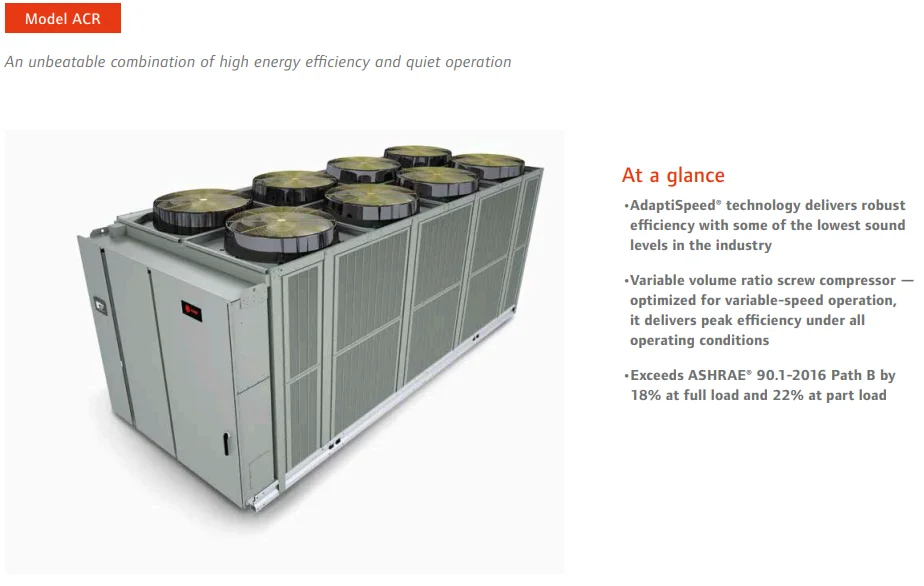 Trane Ascend Air-Cooled Chillers - High Efficiency & Reliability