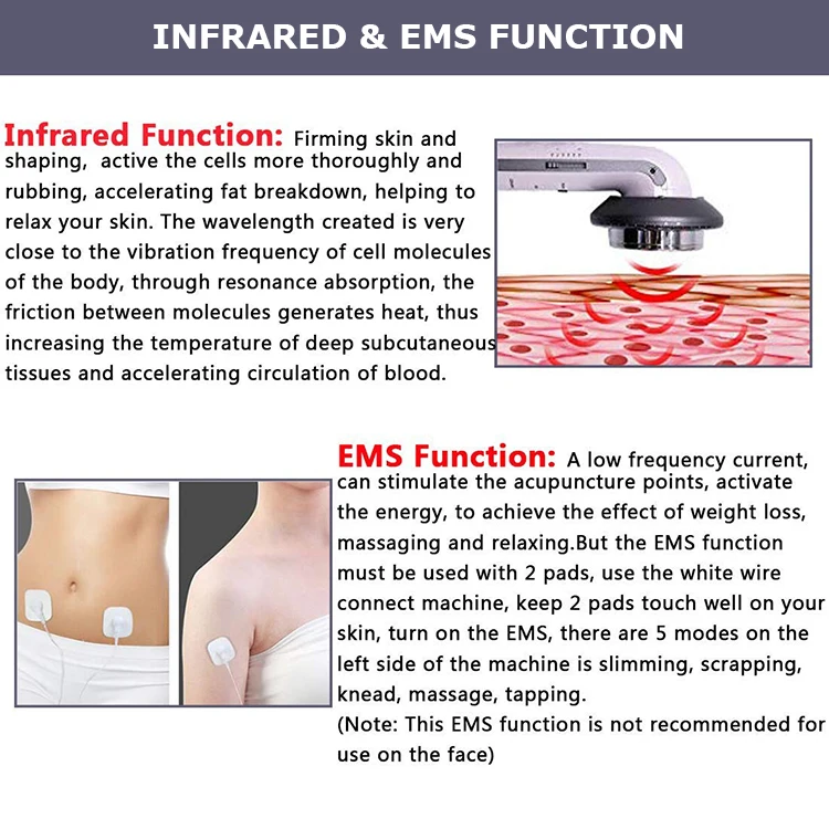 Ems Burn Fat Machine 3 In 1 Multifunctional Infared Body Shaping ...