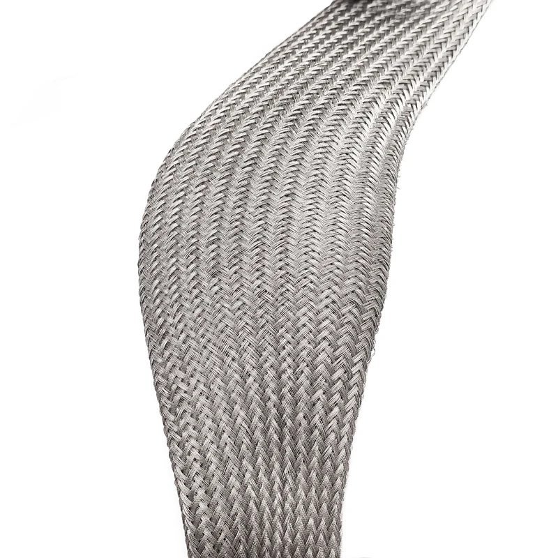 Tinned Copper Metal Braid Sleeving Flexible Emi Rfi Shielding Wire Mesh ...
