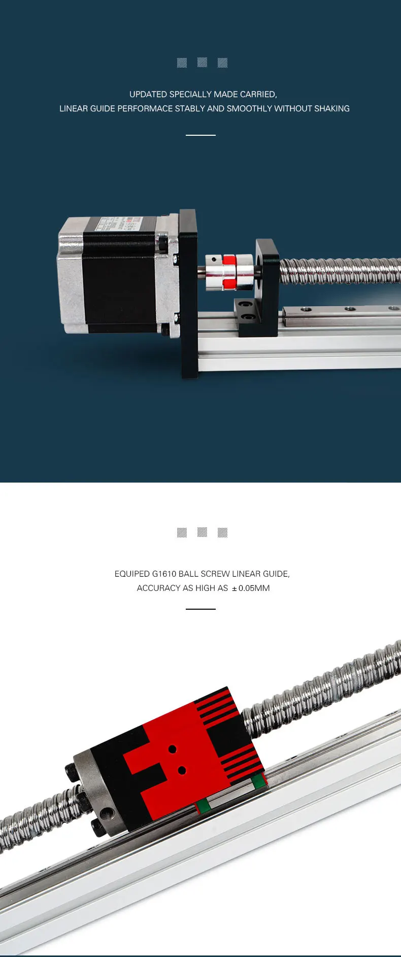 Linear Rail Guide Ball Screw Actuator Robotic Arm Xyz Stage Z Axis ...