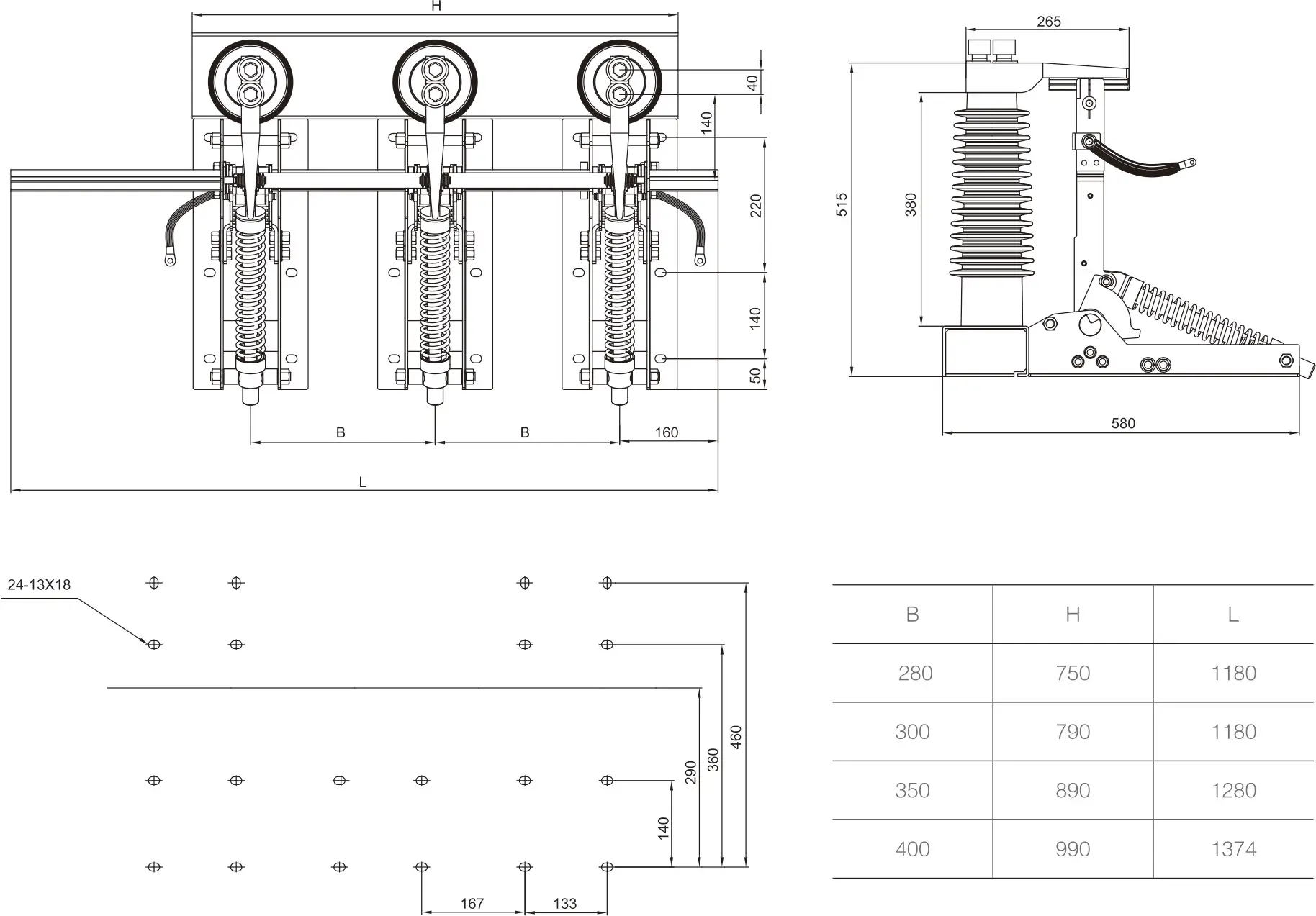 12kv 24kv High Voltage Indoor SF6 Ring Switchgear Fuse Switch ...