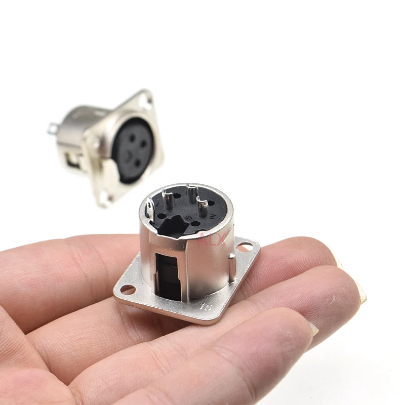 3pins XLR Connector - Pin Plata 6 Dedos - J5MSP-02V-KX