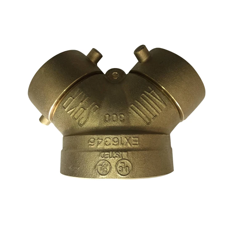 FM UL ULC Factory Price All Brass 4''X2 1/2''X2 1/2'' Siamese ...