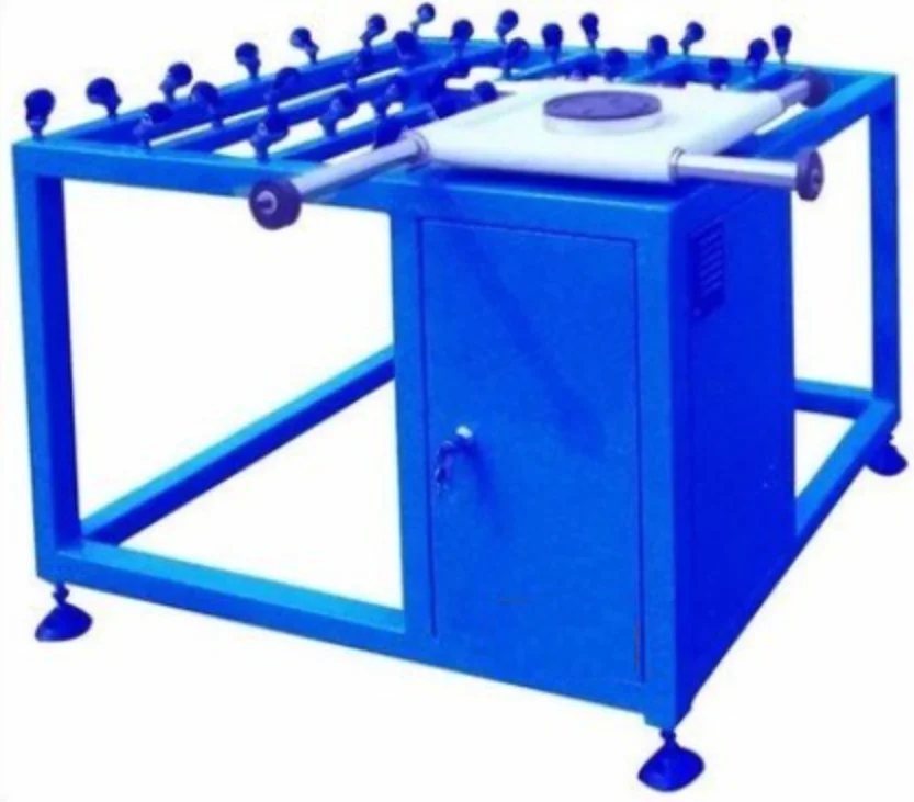 Big Insulating Glass Sealing Rotating Table For Double Glazing Glass ...