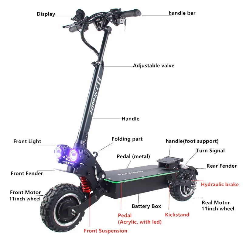 New Arrival High Speed 100km/h 7000w 72v Powerful Electric Scooter 2 ...