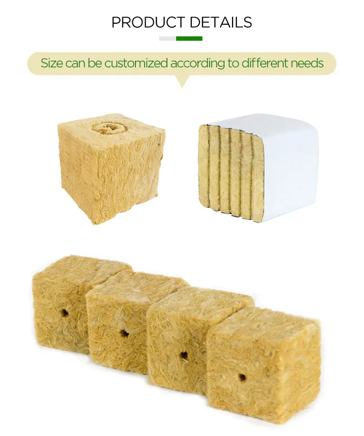 Wholesale Rock Wool Hydroponics 4inch 6 Inch Grodan Rock Wool Cubes For ...