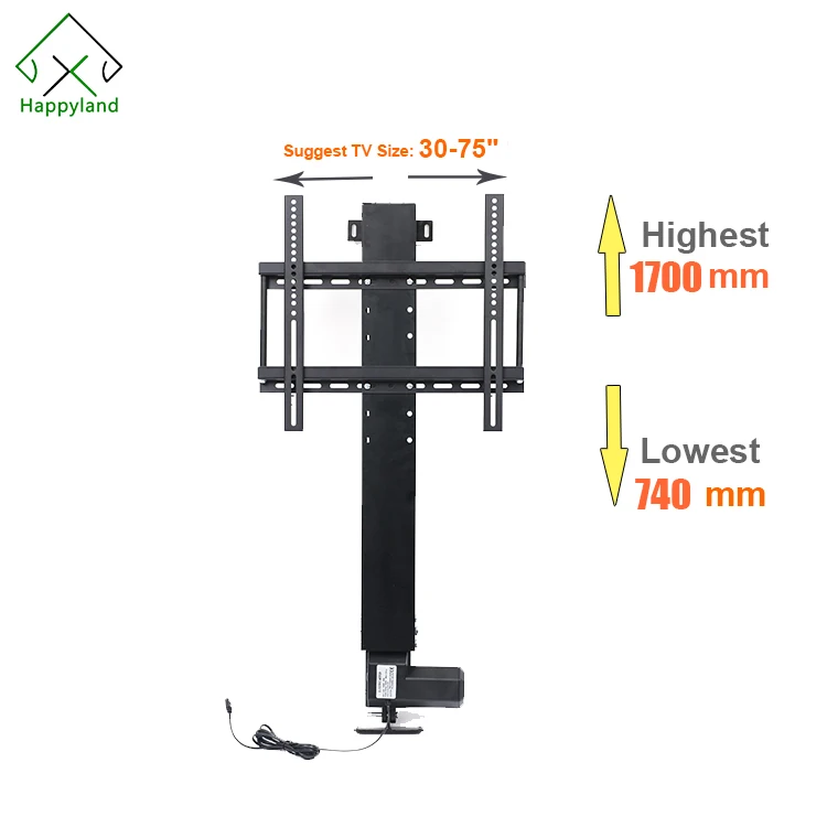 Motorized TV Mount - Height Adjuster Stand Remote Control