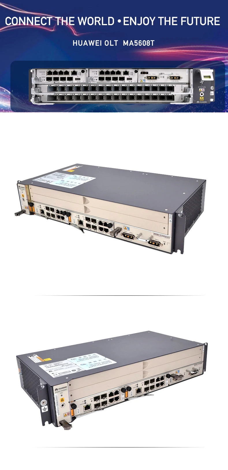 全新华为MA5608T 万兆直流双主控 华为OLT设备机框-阿里巴巴