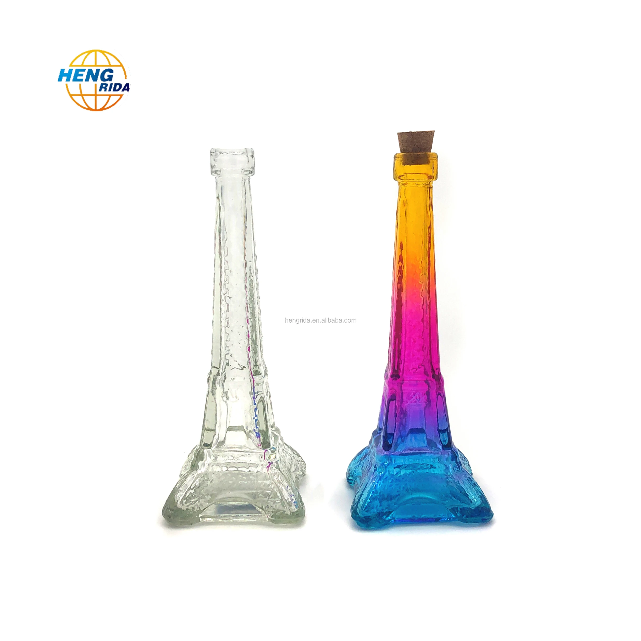 Wholesale Eiffel Tower Shaped Glass Vodka Bottle - 500ml