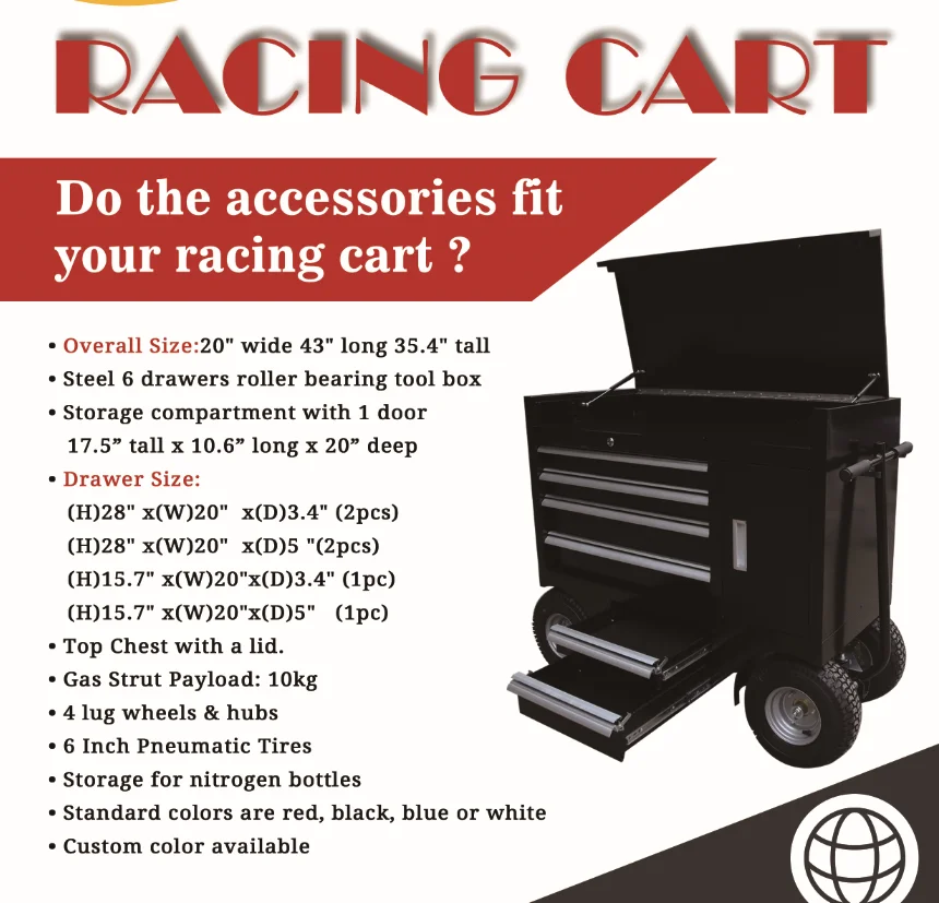 Customized Racing Pit Box Tool Box for Sale - Durable & Spacious