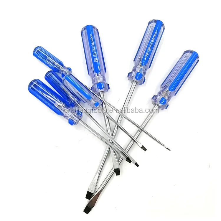 Factory Transparent Clear Plastic Handle Screwdriver With Black Head ...