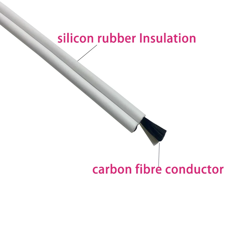 12K 33ohms/m Heat Resistance Silicone Rubber Insulated Heating Cable ...
