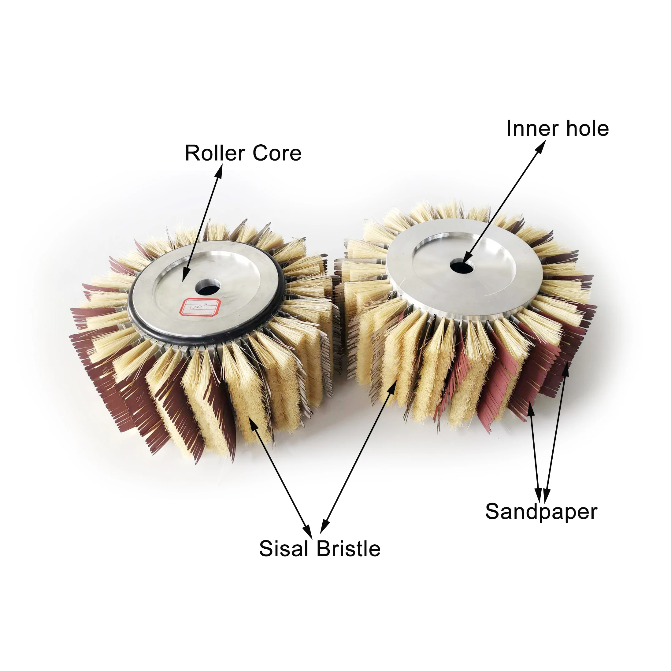 ZXD Sisal Strip Brush for Sanding Machine Sandpaper