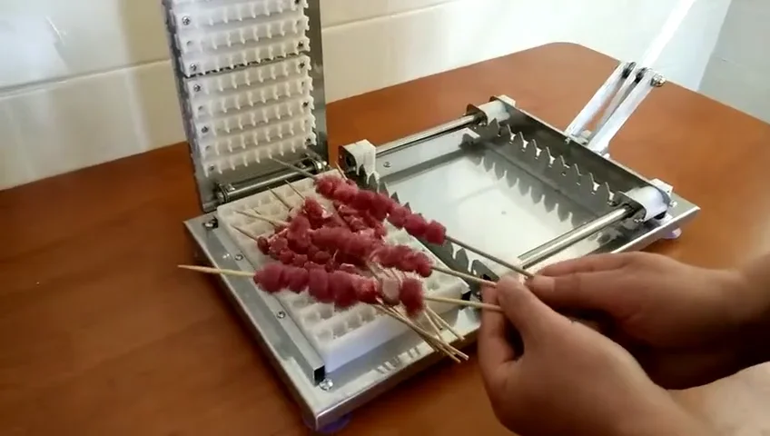 Top Quality Automatic Manual Souvlaki Skewer Machine Skewer Machine ...