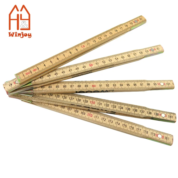 Custom 2m/2 Meters 6.5 Foot Foldable Compact Measuring Metric Stick ...