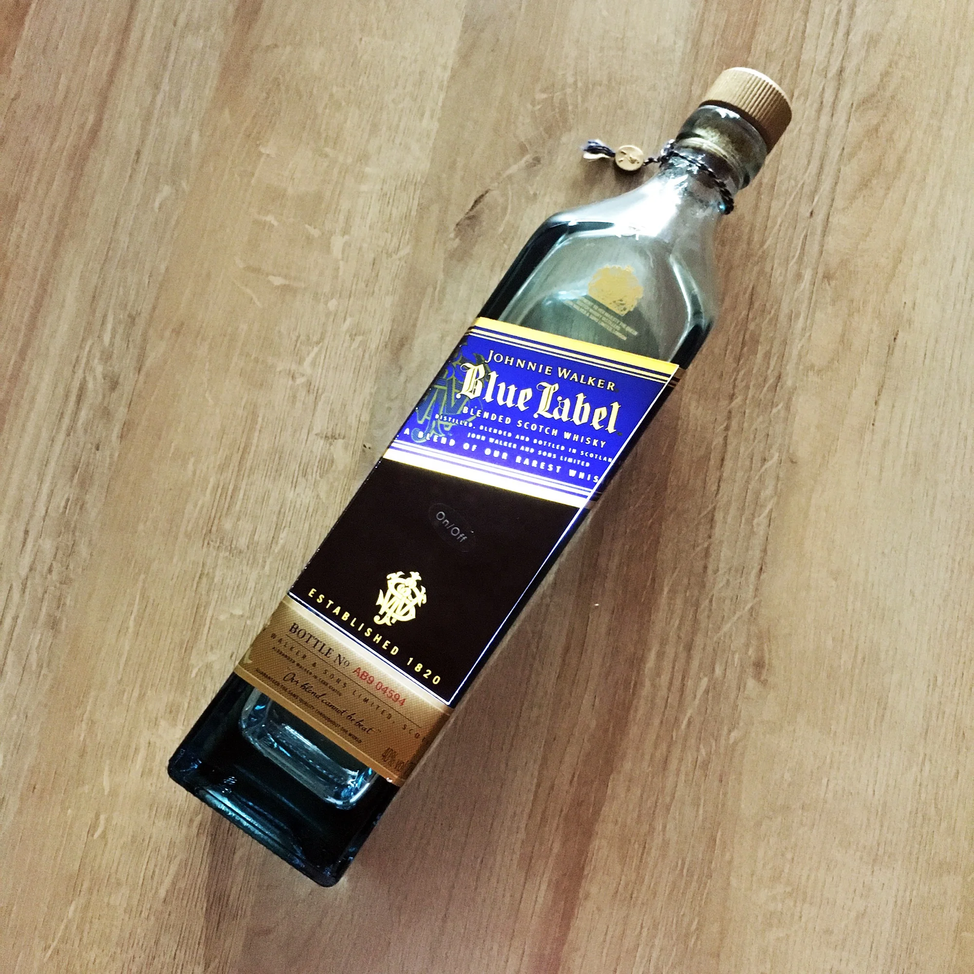 Luminous Adhesive Bottle Label Led Lighted Battery Powered Beverage ...