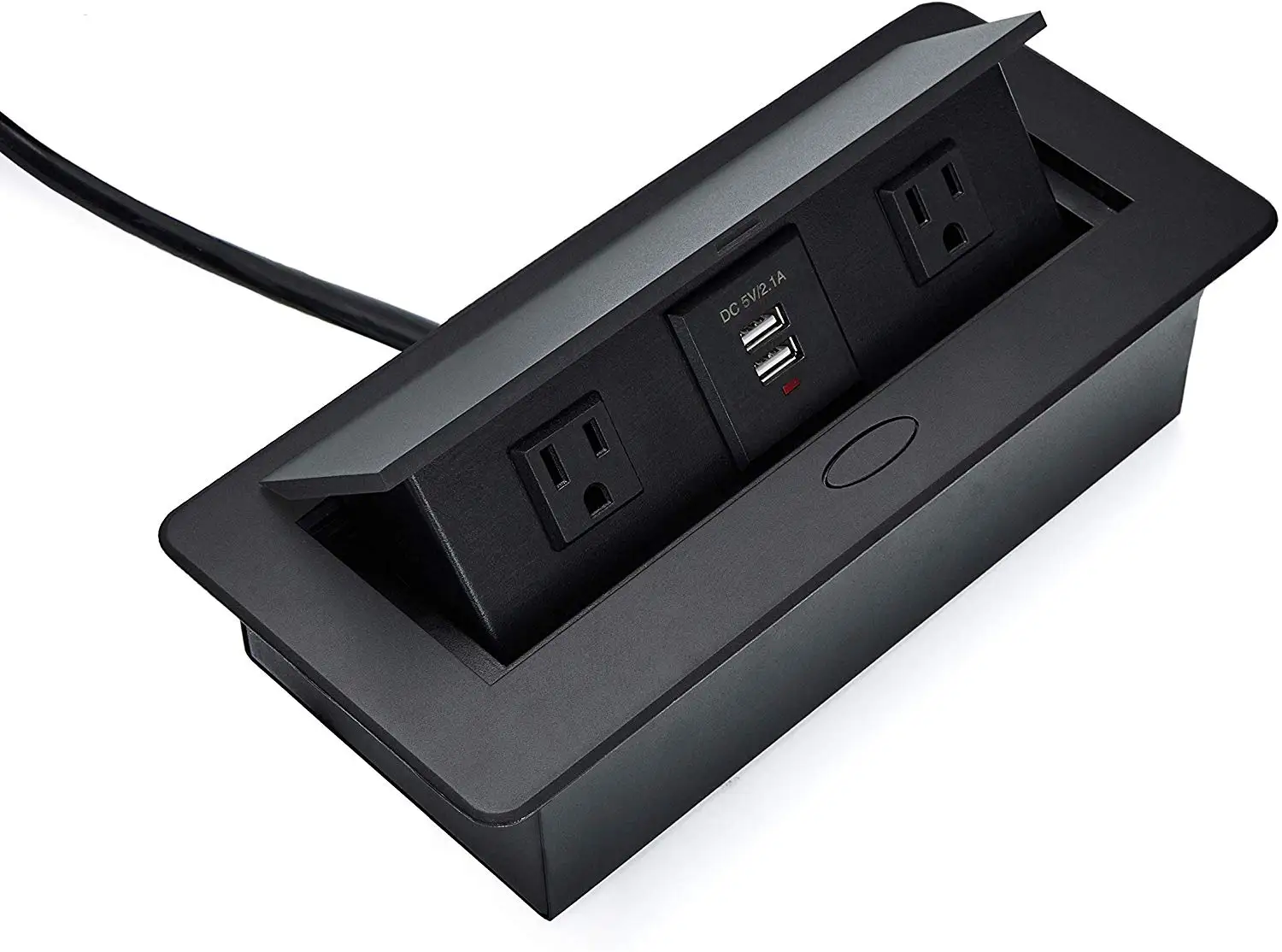 Hidden Desktop Pop Up Outlet Table Top Power Cover Box Socket Power ...