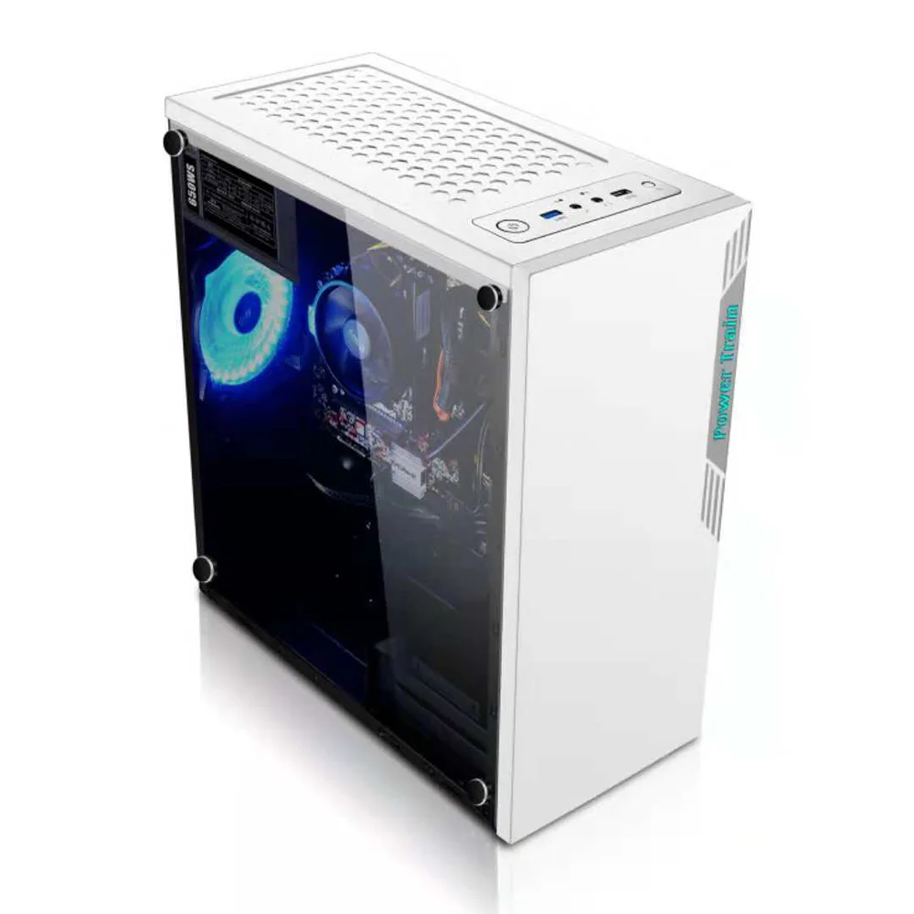 White Full Tower Atx/m-atx/mini-itx Office Pc Computer Gaming Case ...