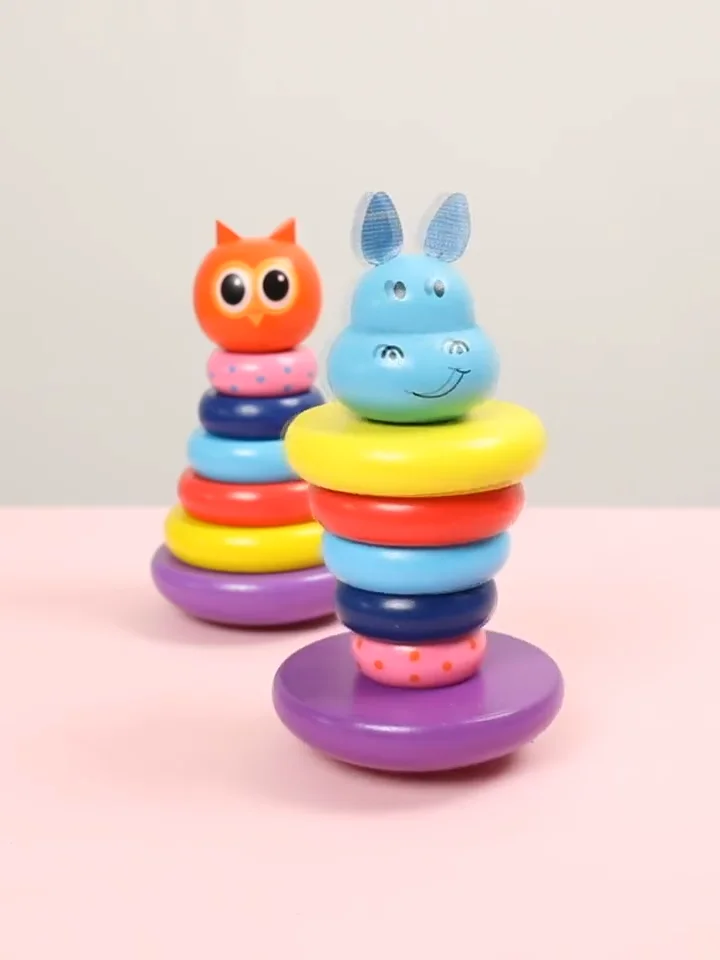 Sassy Stacks Of Circles Stacking Ring Toy Montessori Baby Toy - Buy ...