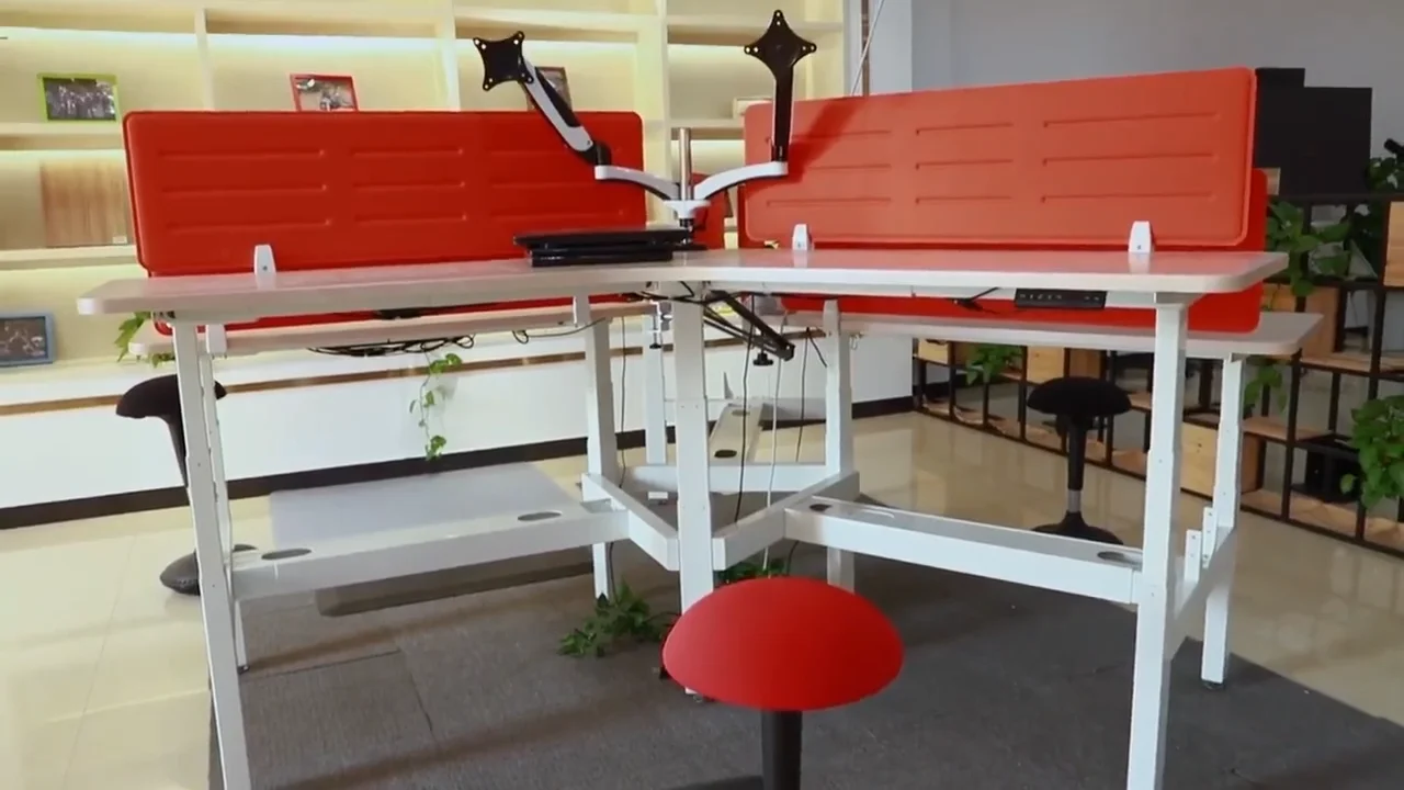 Vansdesk L-shape Standing Electric Office Best Standing Control Modern ...