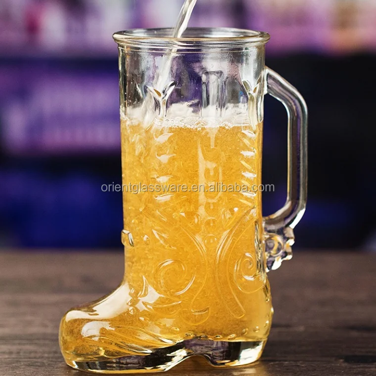 20oz Boot Shaped Beer Glass with Handle - Perfect for Parties