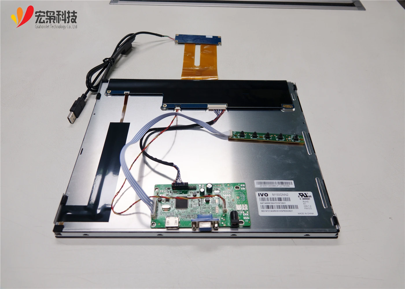 15 Inch Lvds Tft Lcd Pcap Touch Screen Module With Usb - Buy 15 Inch ...