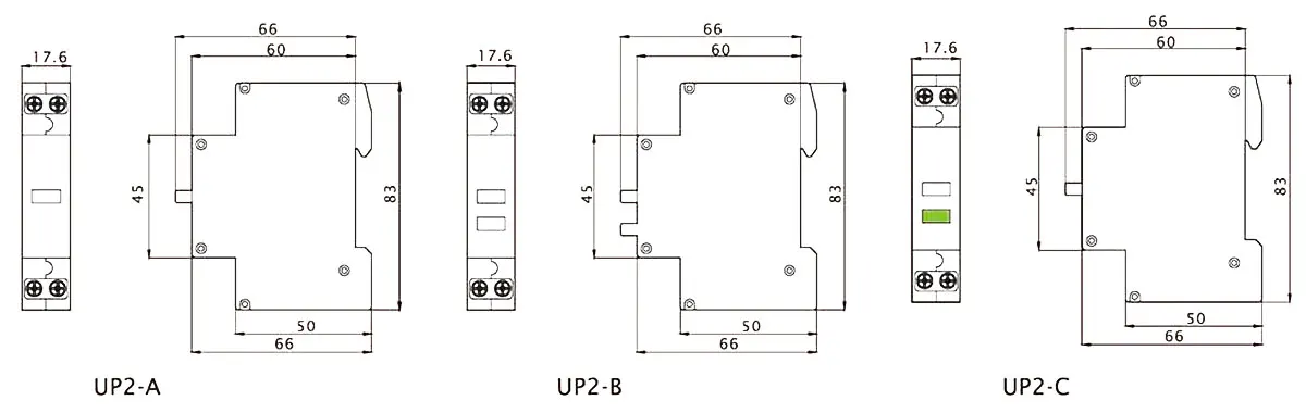 Din Rail Mount Push Button 16a 220v 230v Double Buttons Single Button ...
