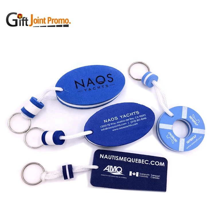 Custom Logo Sail Boat Eva Foam Floating Keychain For Promotional Gift ...