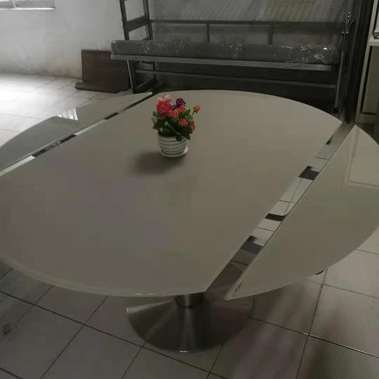 Convertible Dining Table - Round to Square Transformation