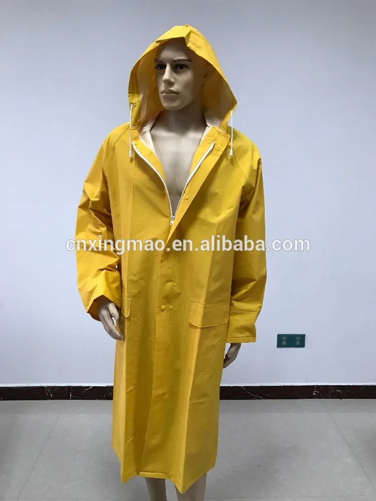 Custom Wholesale High Quality Waterproof Raincoat Pvc Polyester ...
