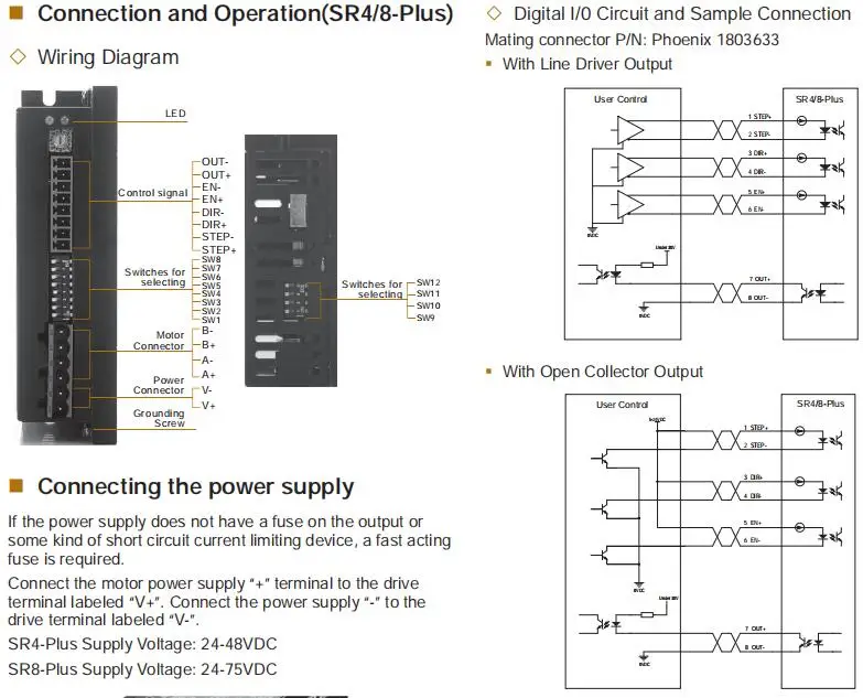 Moons 7.5a Stepper Motor Nema 34 Drivers 24-75vdc Nema 34 Stepper Motor ...