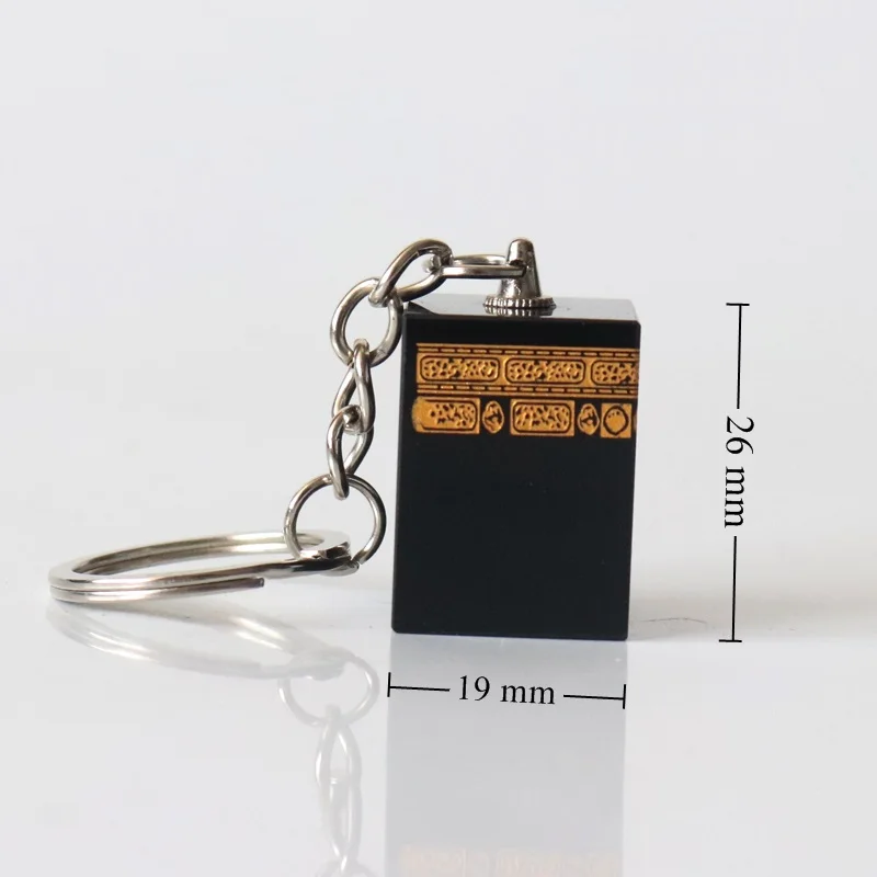 Wholesale Small Crystal Kaaba Keychains for Islamic Gifts