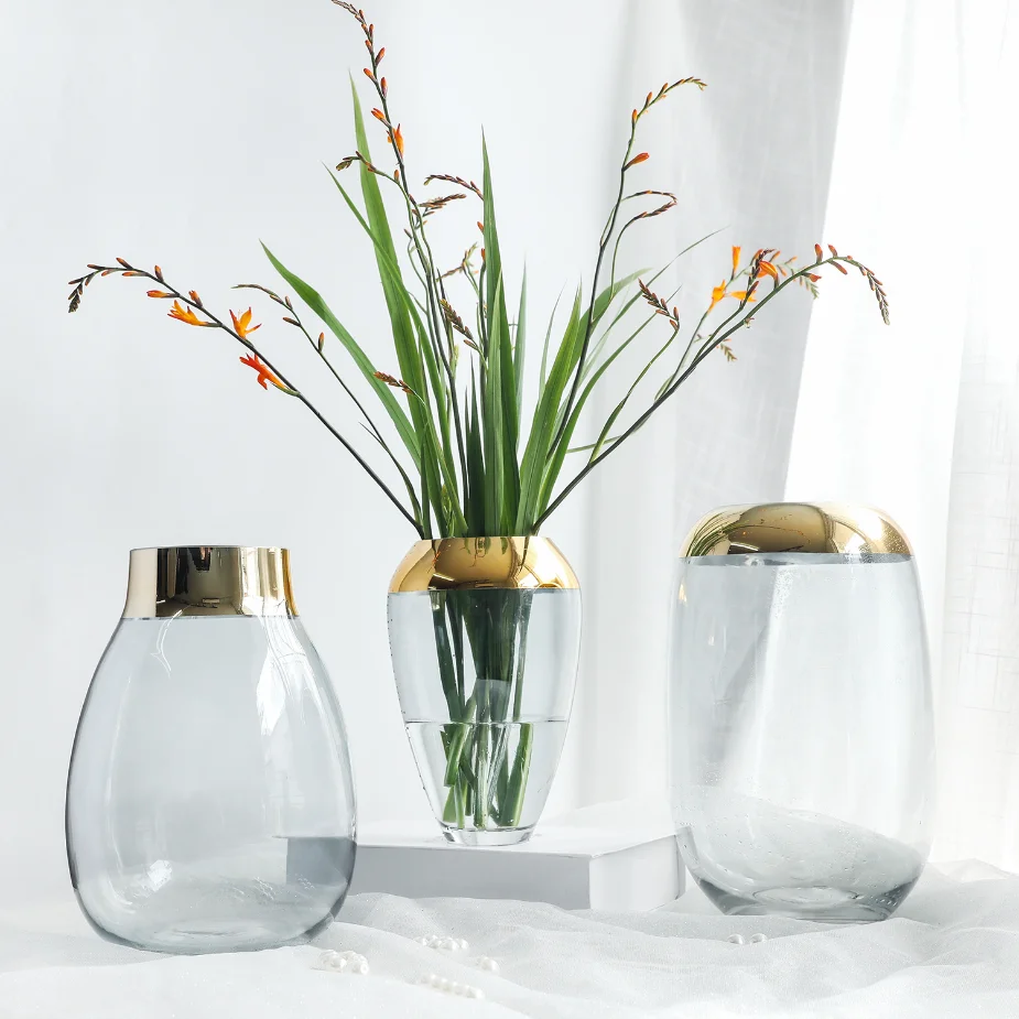 Modern Minimalist Vases For Home Decor Classic Transparent Glass Flower ...