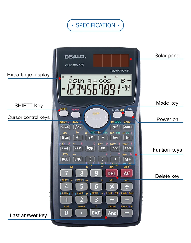 10 Digit Display Scientific Calculator High Quality Education ...