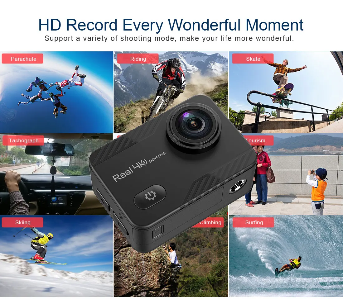 Icatch V39 Real 4k Fhd Waterproof Eis Mini Dv Home And Travel Outdoor ...