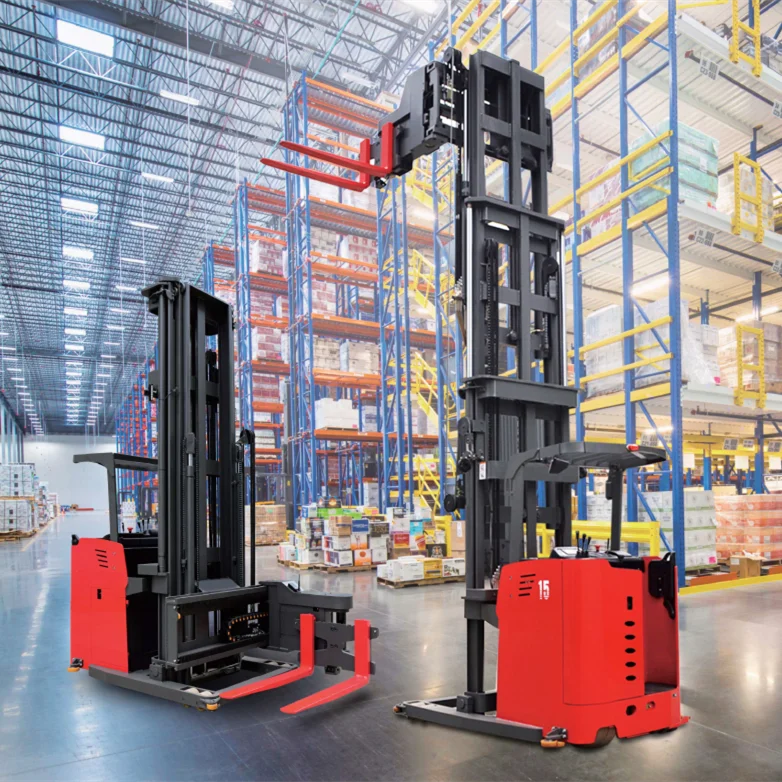 3-way Electric Pallet Stacker - 1500kg Capacity & 6000mm Lift Height