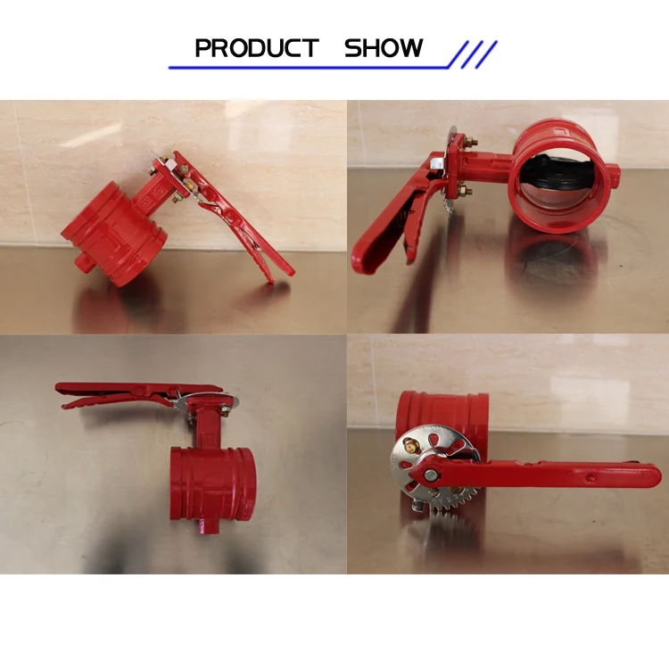 ISO 5752 PN10/16 Shoulder Grooved End Butterfly Valve