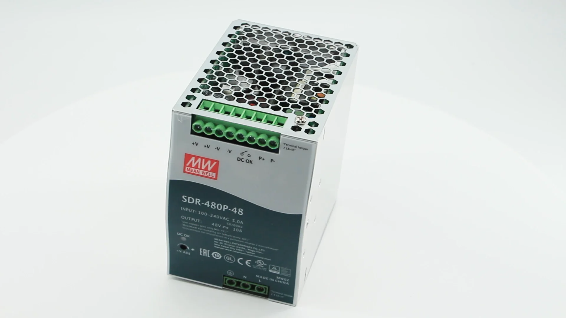 Meanwell Sdr-240-24 240w 24 Volt 10 Amp Power Supply Dc 24v 10a Switching Power Supply - Buy 24v ...