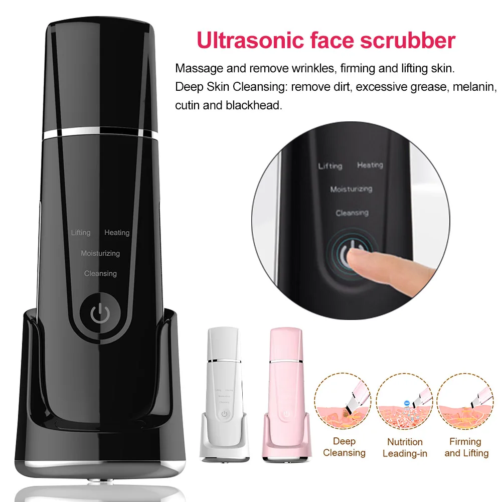 Professional Sonic Ultrasonic Skin Scrubber Beauty Personal Care Skin ...
