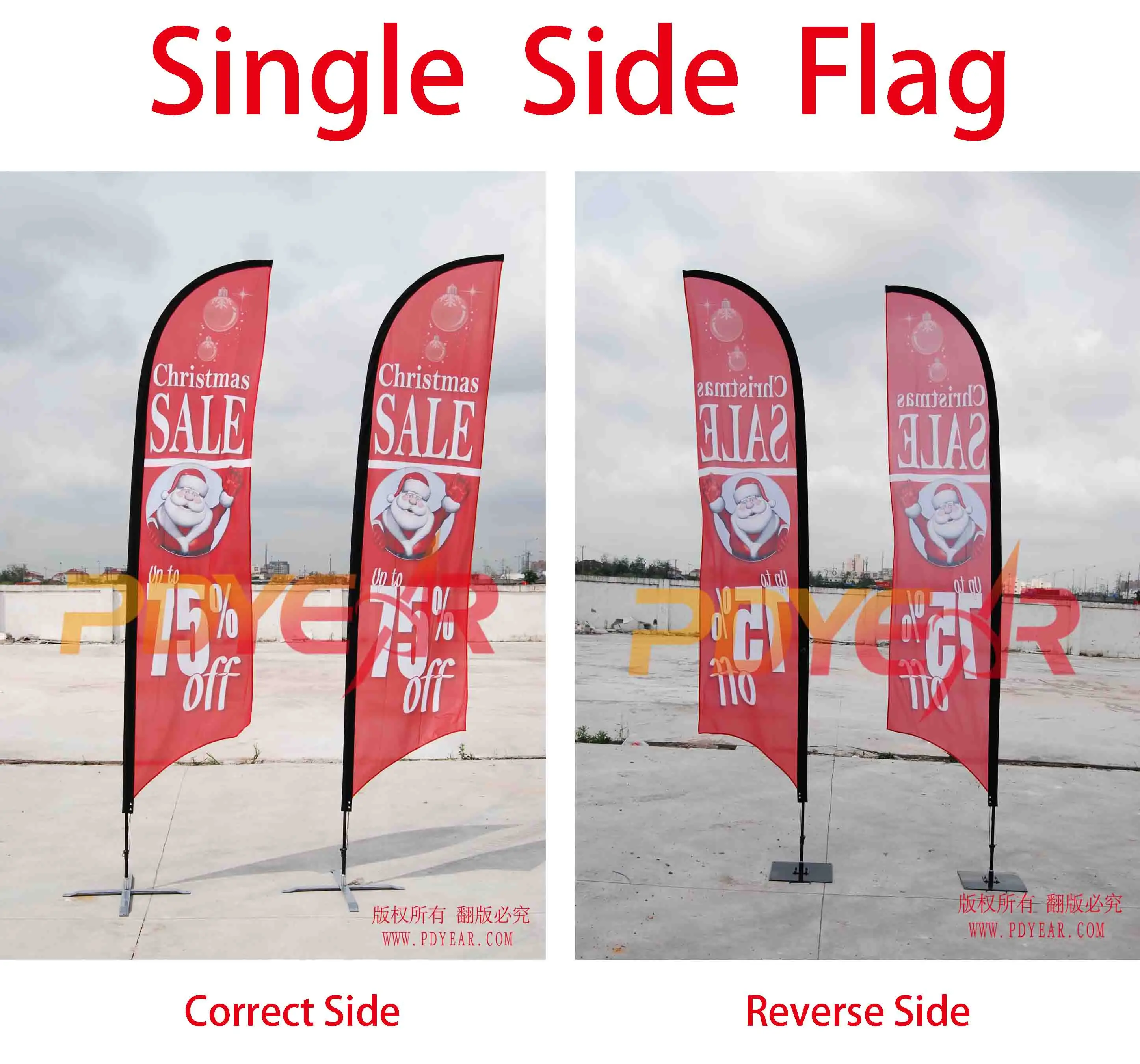 Promotional Advertising Custom Flying Banners Bali Bow Sail Swooper ...