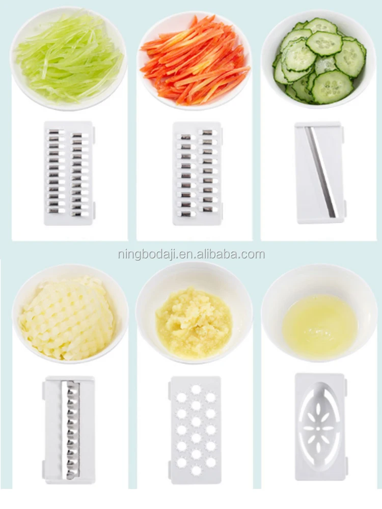 New Design Multi Function 9 In 1 Vegetable Fruit Slicer Basket With ...