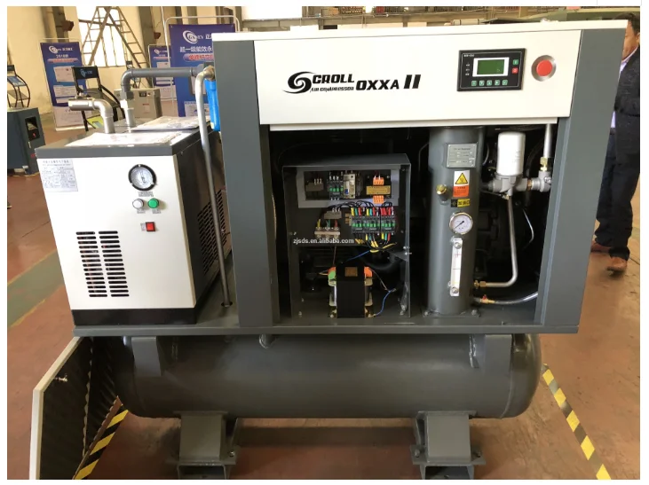 15kw 10hp Laser Cutting Integrated Screw Air Compressors High Precision ...