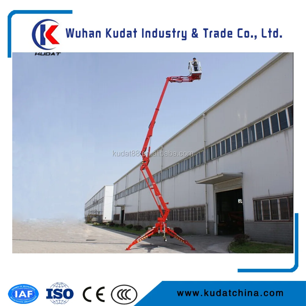 Spider Manual Man Lift For Sale Kd-p23 Telescopic Hydraulic Manlift ...