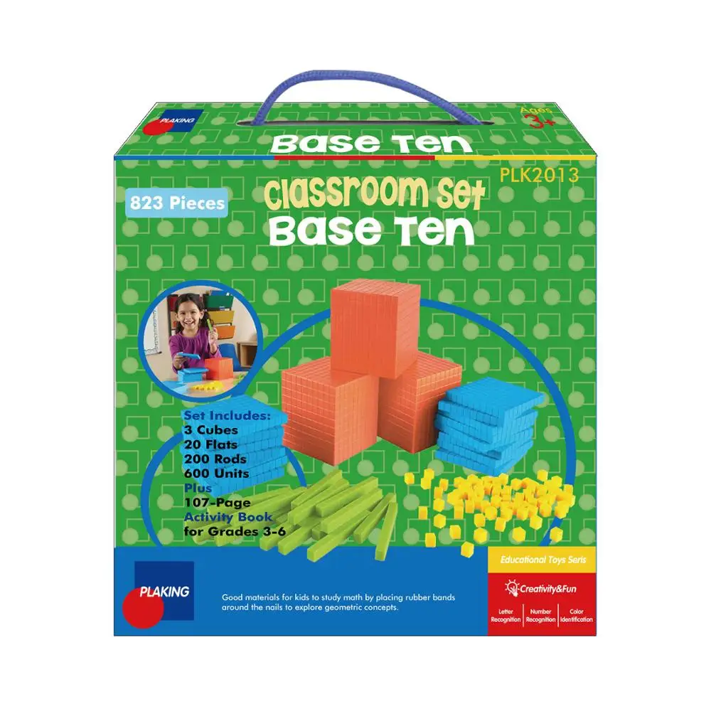 Base Ten Classroom Set,Plastic Base Ten Blocks,The Starter Kit For Math ...