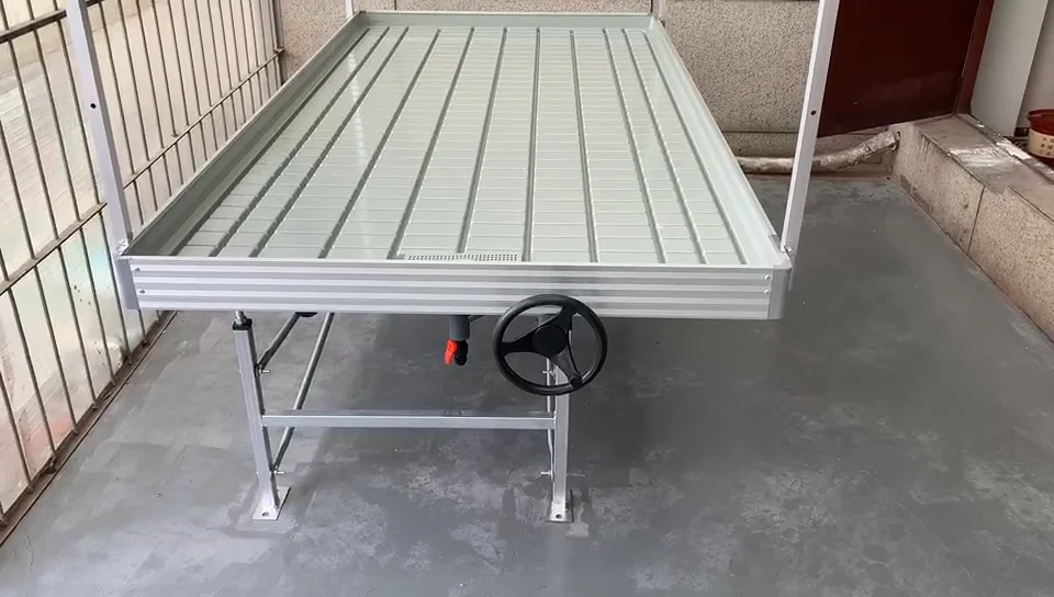 Greenhouse Rolling Bench 4x8 Flood Table Agriculture Growing Table Ebb ...