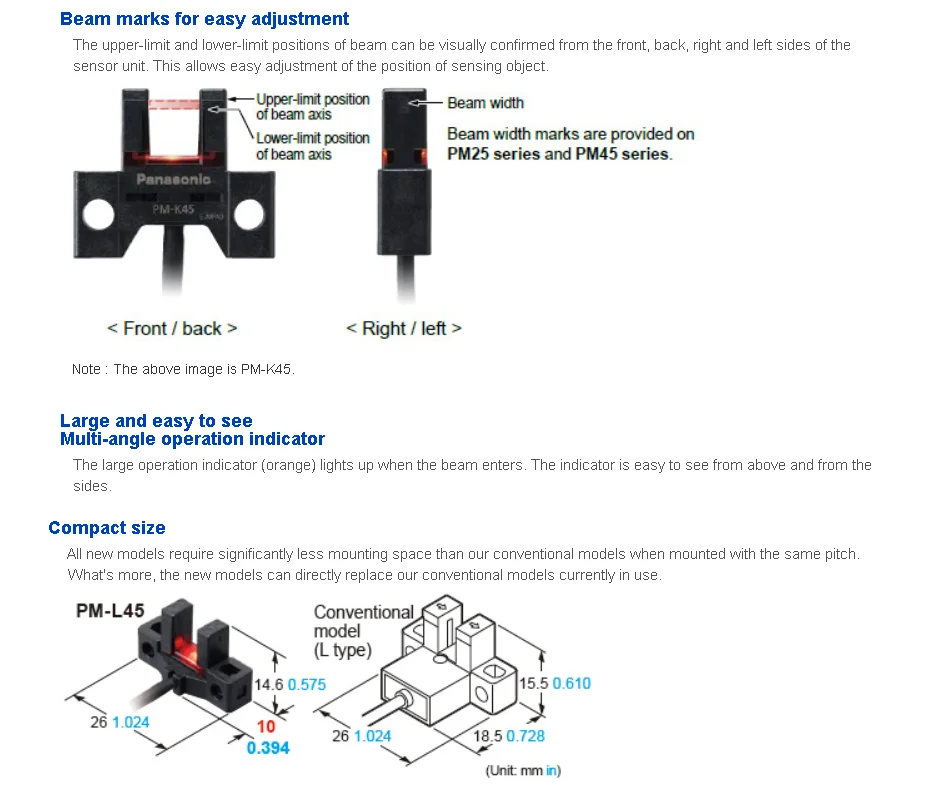 New Original Amplifier Built-in / U-shaped Micro Photoelectric Sensor Pm-u25 - Buy Pm-u25 Sunx,U ...