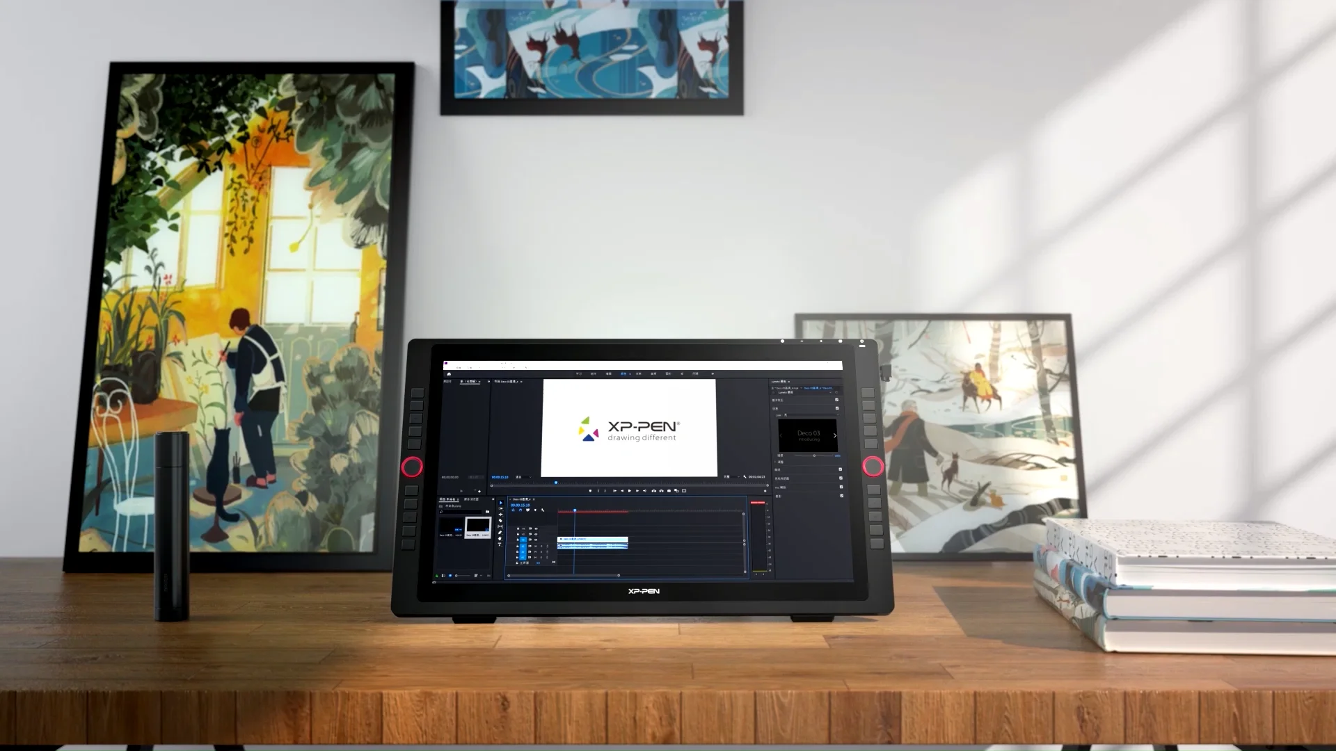 Xp-pen Artist 22r Pro 21.5 Inch 8192 Battery Free Interactive Display ...